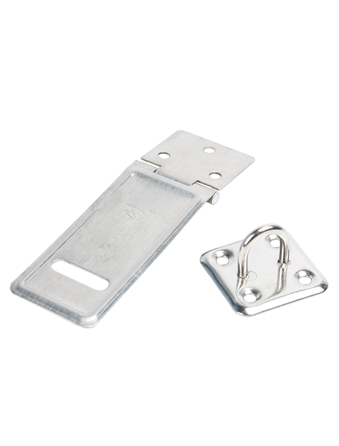 2.8" Stainless Steel Door Lock Striker Latch Catch Bolt Hasp Staple Set ...