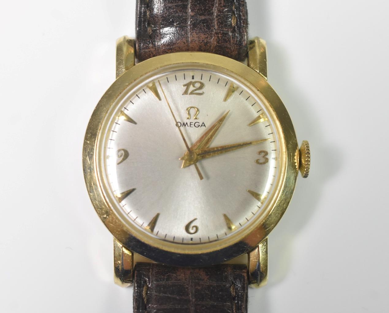 Vintage Omega 14k Gold Filled Men's Watch with Leathe… - Gem
