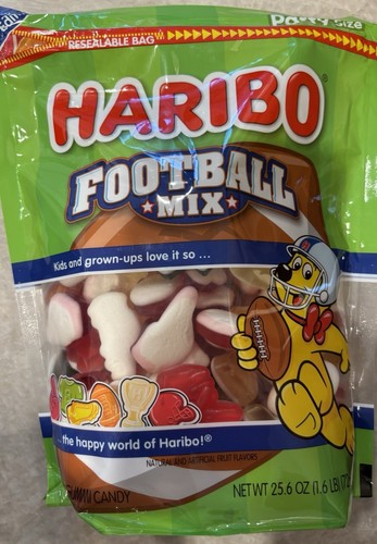 Haribo FOOTBALL MIX Limited Edition Party Size Gummi Candy Assorted 7/ ...