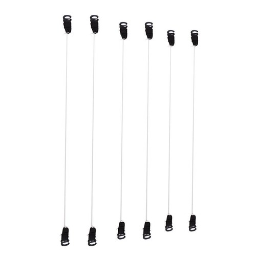 6 Pairs Elastic Fish Line Nylon Wire Hook for Hair Extensions ...