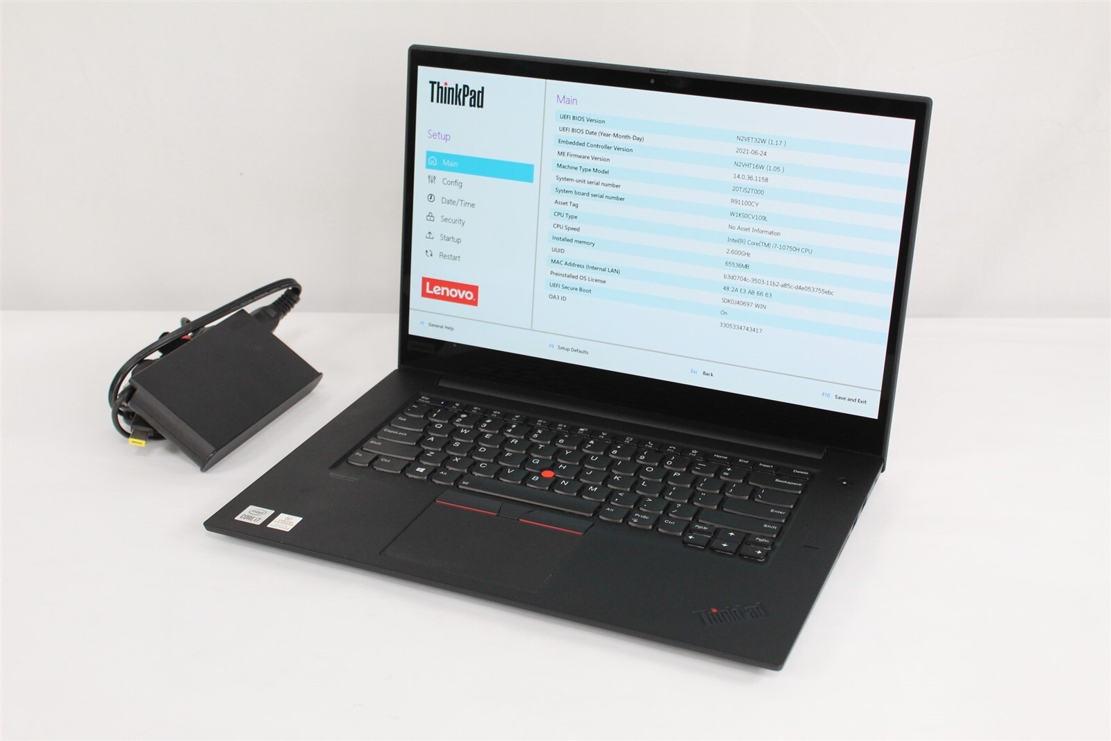 Lenovo ThinkPad P1 Gen 3 15.6" 4K Touch i7-10750H 64GB RAM 1TB NVME ...