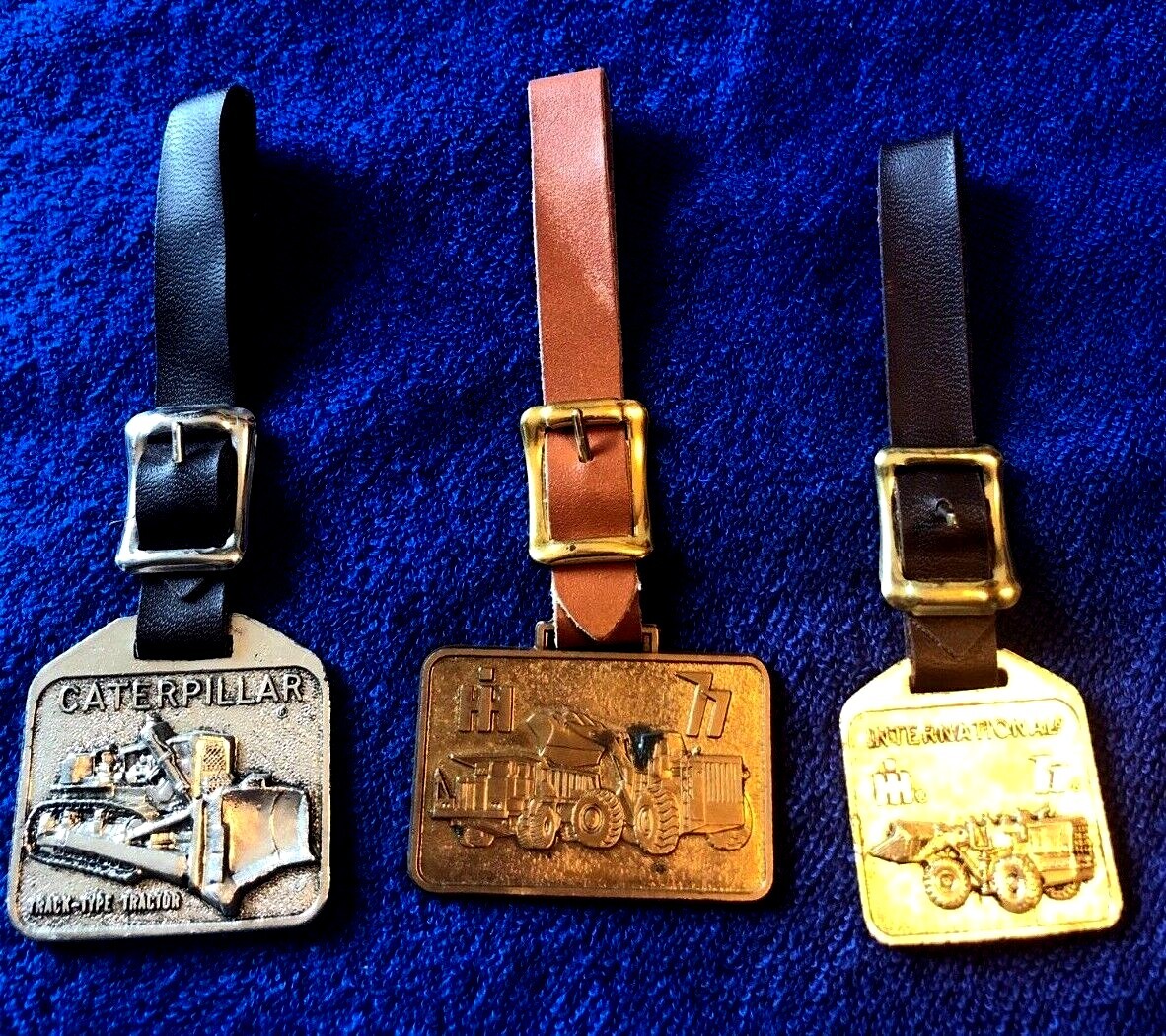 3 Watch Fobs-- 1 Caterpillar, 2 Different Style International ...