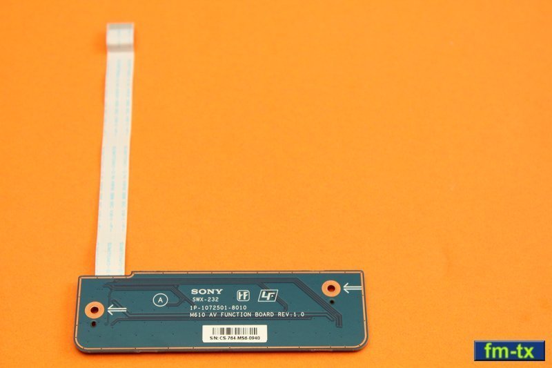 Sony Vaio Vgn-Ar - Av Funktion Platine-W / Kabel SWX-232 1P-106A100-8010 | eBay