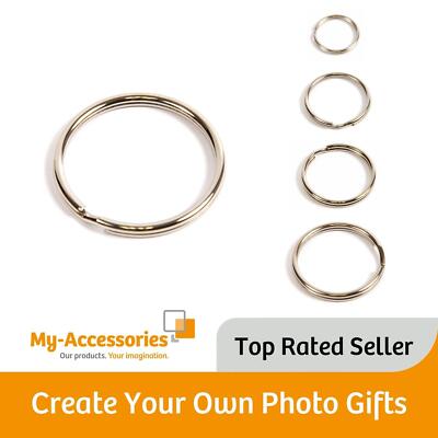 Nickel Plated Split Ring, Strong & Durable for Crafts, 12/20/25/30/38mm ...