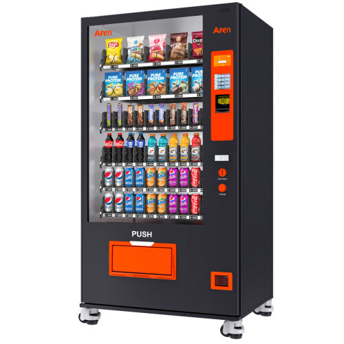 Snack & Drink Combo Vending Machine Refrigerated Large 60 Slots Bill ...