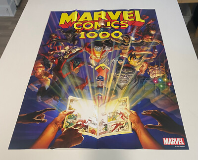 MARVEL COMICS 1000 - ALEX ROSS - MARVEL POSTER 24X36 AUTHENTIC ORIGINAL ...