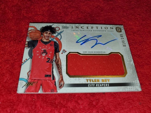 2023 TOPPS INCEPTION OVERTIME CARD TYLER BEY RC AUTO RELIC 014/149 | eBay