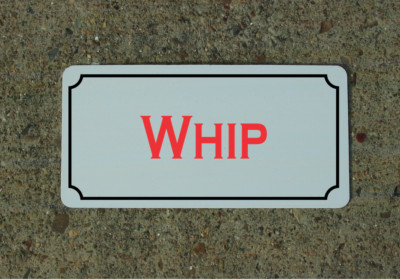 Whip Metal Sign | eBay