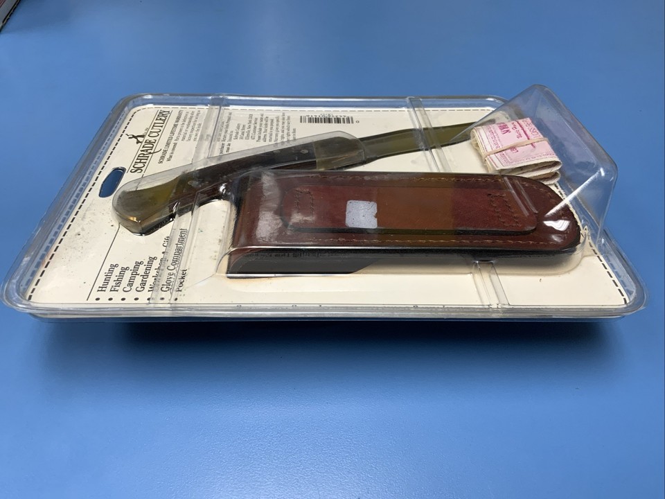 Schrade Uncle Henry LB7 Lockback Knife Genuine Leather Sheath Sealed ...
