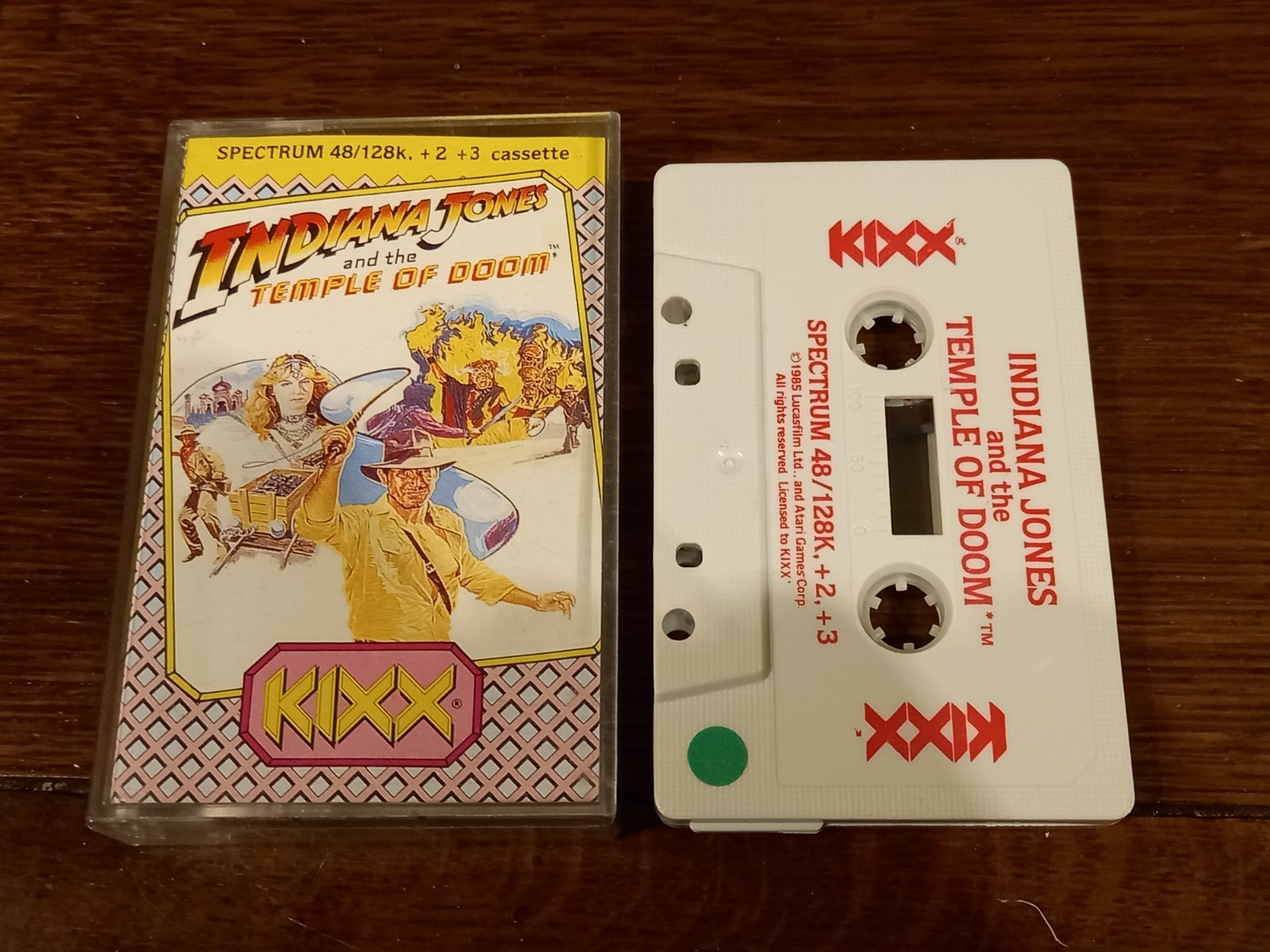 Indiana Jones And The Temple Of Doom - Sinclair ZX Spectrum 48k Game ...