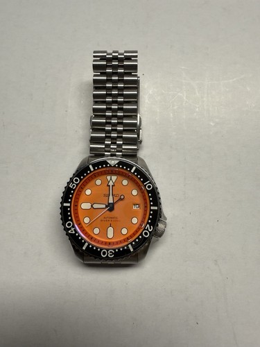 Seiko SKX Orange Dial Mod Dive Watch with NH35 | eBay