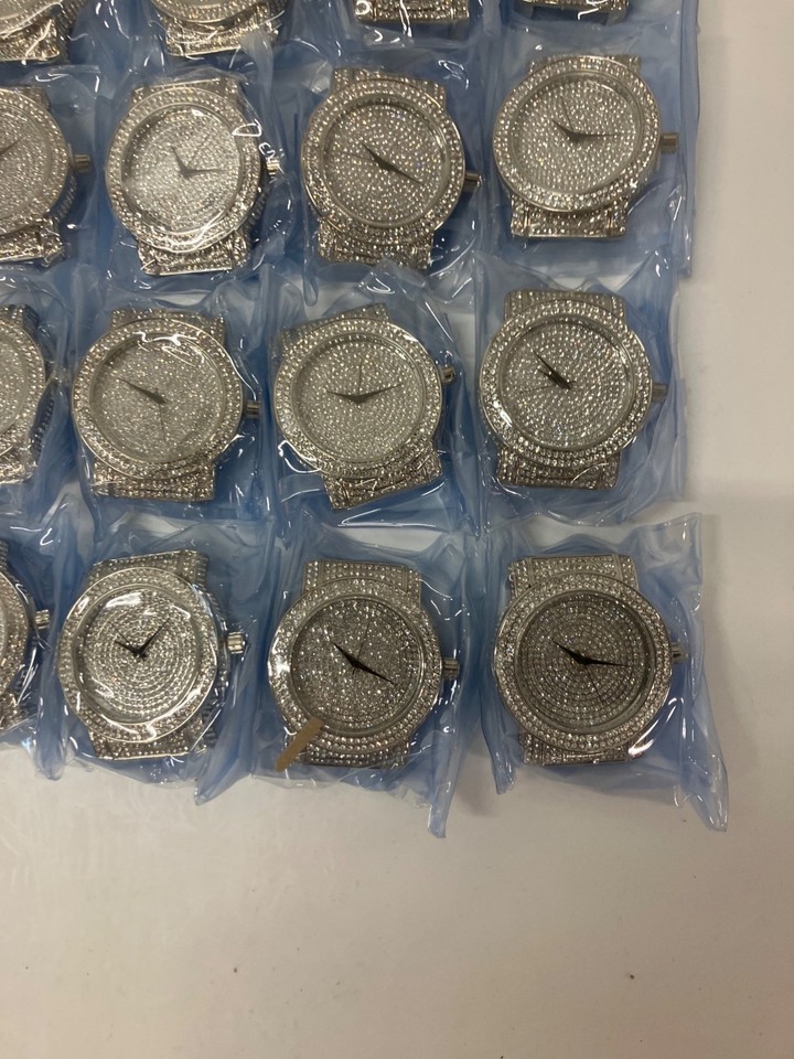Bling Master (NIP, Lot of 40) Moissanite Hip Hop Fashion Watches | eBay