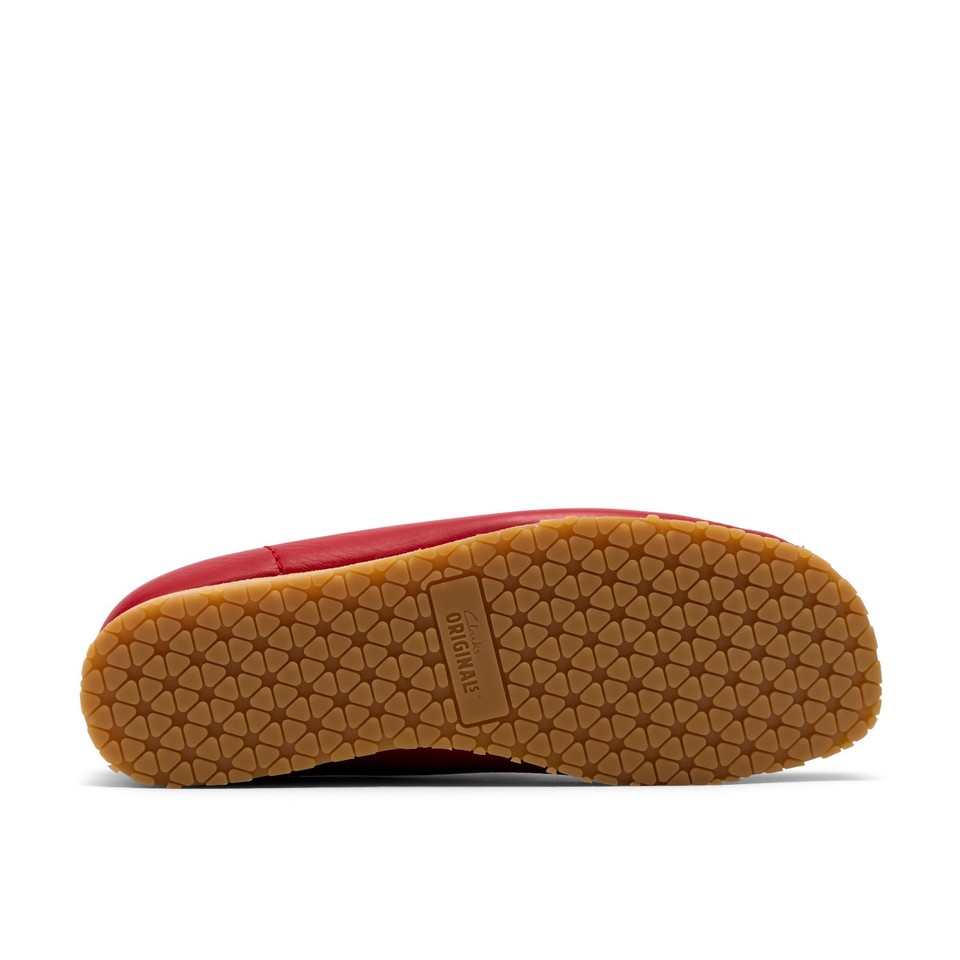 NEW MEN Clarks Walla Boot RB Red White Leather Wallabee Limited Edition ...