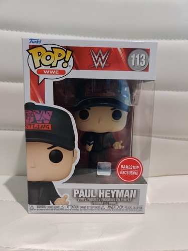 FUNKO POP! WWE 113: ECW - PAUL HEYMAN VINYL FIGURE ECW NEW SEALED ...