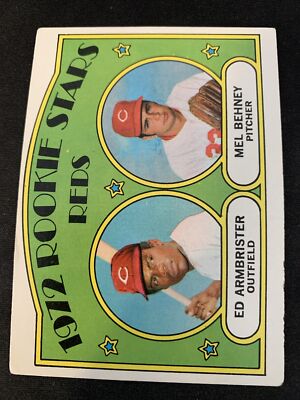 1972 Topps Reds Rookies - Ed Armbrister/Mel Behney Rookie Cincinnati ...