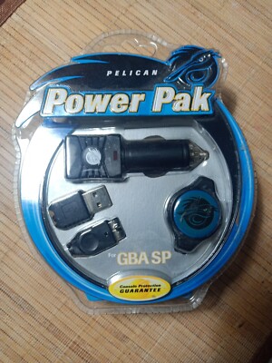 Game Boy Advance SP USB Adapter and Car Adapter PELICAN POWER PAK SP ...