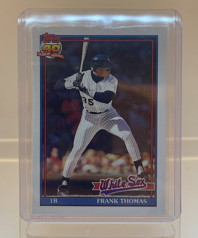 1991 Topps #79 Frank Thomas HOF Chicago White Sox | eBay UK