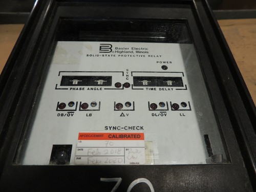 BASLER ELECTRIC SOLID STATE PROTECTIVE RELAY SYNC-CHECK, BE1-25 | eBay