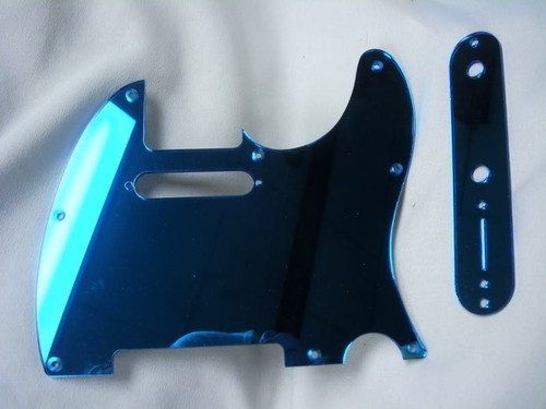 Tele Telecaster Blue Mirror pickguard set Fender | eBay
