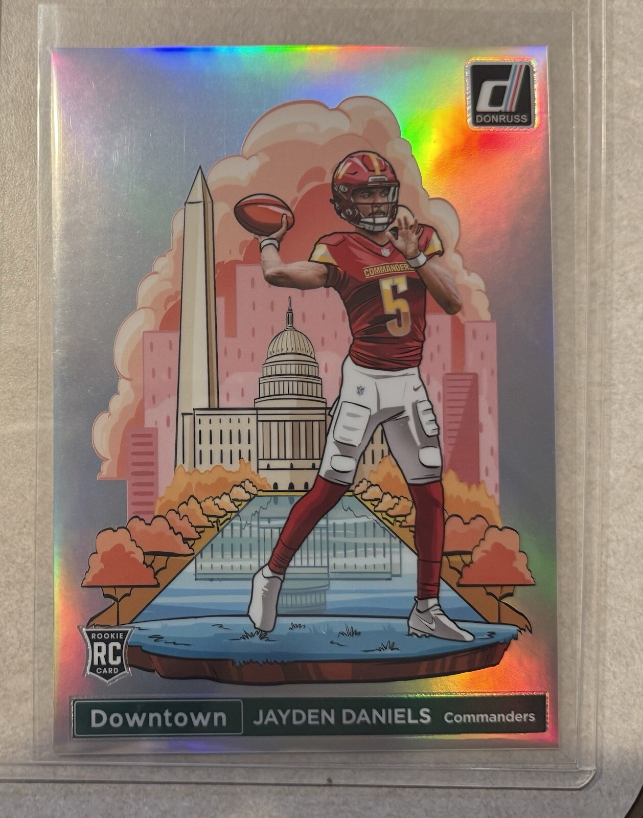 🔥🔥JAYDEN DANIELS 2024 Donruss Optic OVERSIZED DOWNTOWN Jumbo Rookie ...