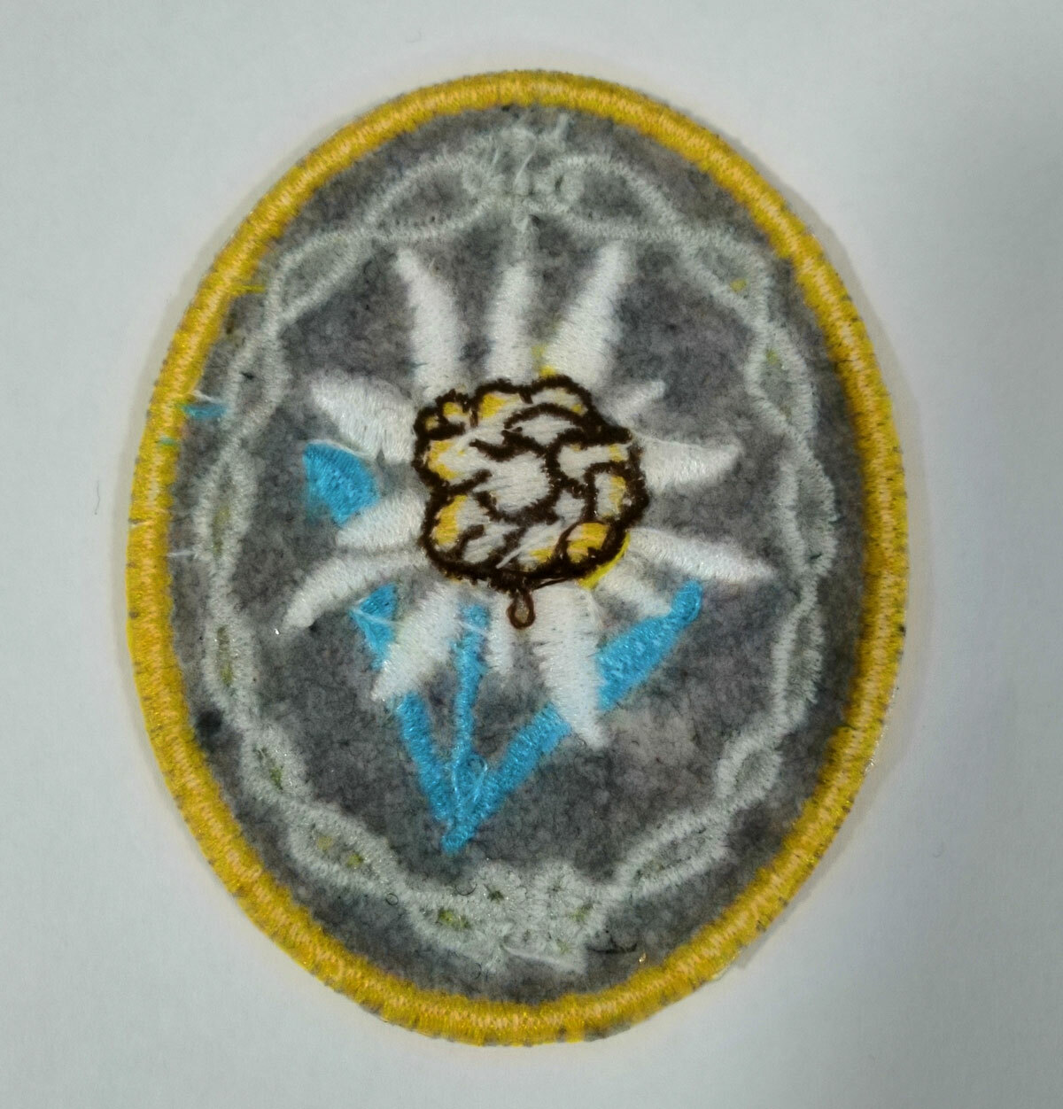 WWII German Afrika Korps Edelweiss Embroidery Patch Edelweiss Patch | eBay