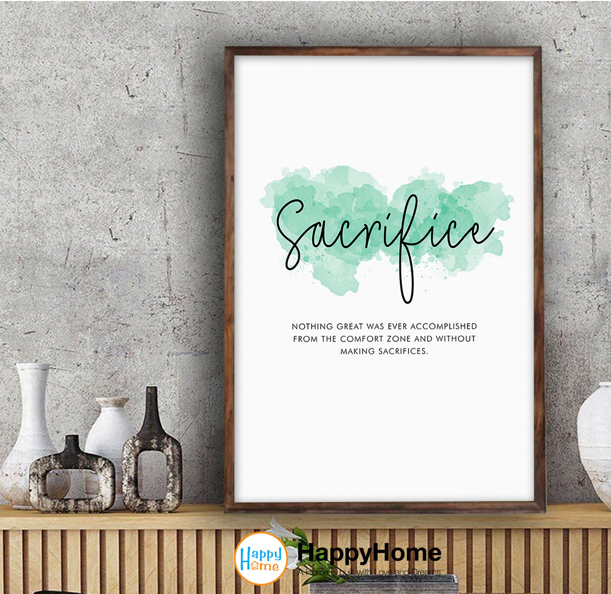 Sacrifice Definition Poster Motivational Inspirational Wall Art Office ...
