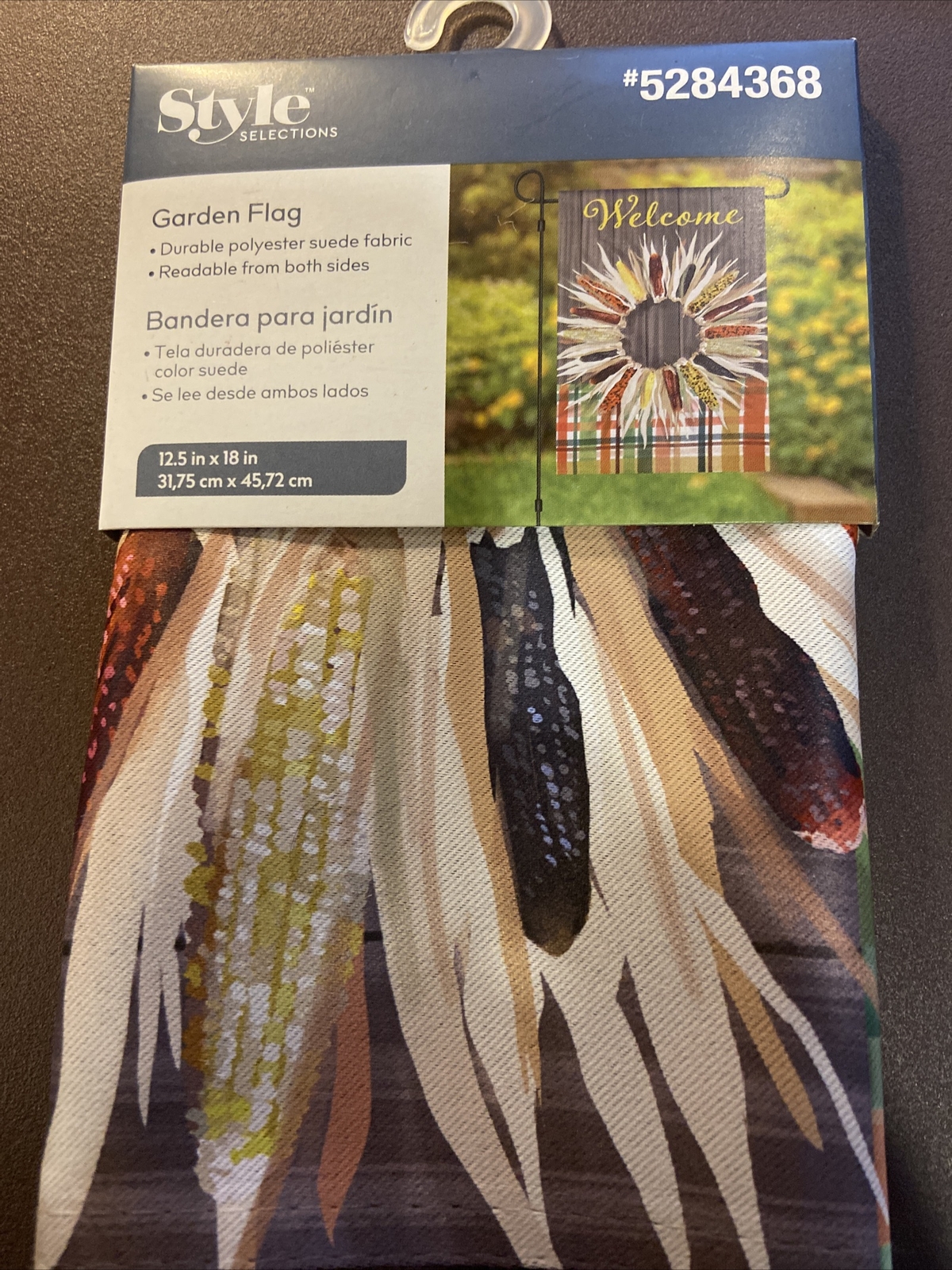 Welcome Corn Wreath Decorative Garden Flag | eBay