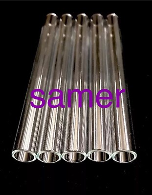 4" Long (20) Pcs Glass Pyrex Blowing Tubes 10mm OD 8mm ID Tubing 1mm ...
