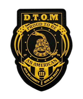 DTOM Gadsen Proud to Be An American Patch (3D-PVC Rubber-MP23) | eBay