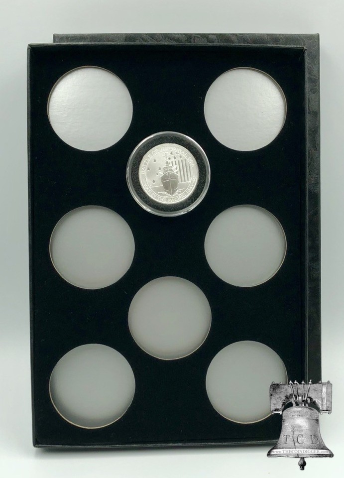 Air-tite Coin Holder Storage Box + Insert Silver for 8 MODEL H or 39mm ...