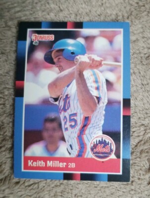 1988 Donruss New York Mets Baseball Card #562 Keith Miller Rookie | eBay