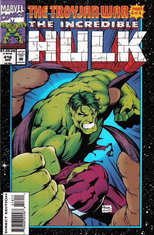 Incredible Hulk, The #416 VF/NM; Marvel | Troyjan War 4 - we combine ...