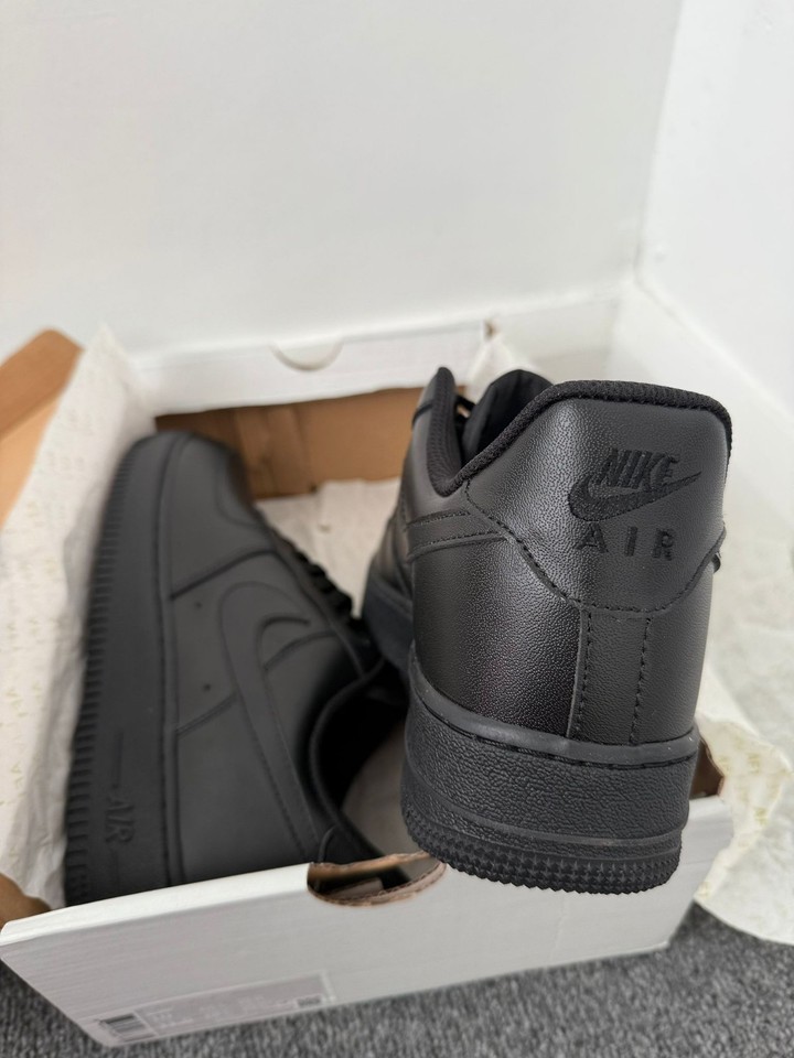 Nike Air Force 1 '07 Low Triple Black | 24HR SHIP | SAME DAY | eBay UK