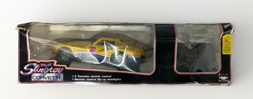 Vintage Yellow Corvette W/futaba remote High Tech Radials #78. SEALED ...