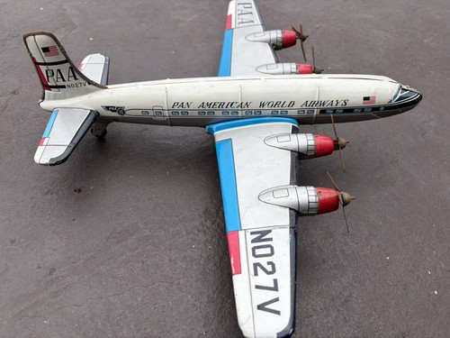 Tin Litho Toy 1950's Louis Marx Line Mar PAN AMERICAN N027V Pan Am ...