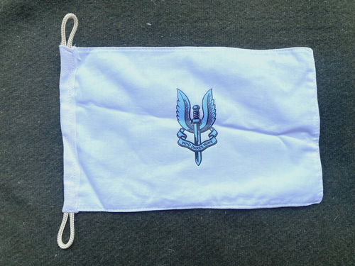 Excellent British Army SAS Special Air Service White Cotton Pennant ...