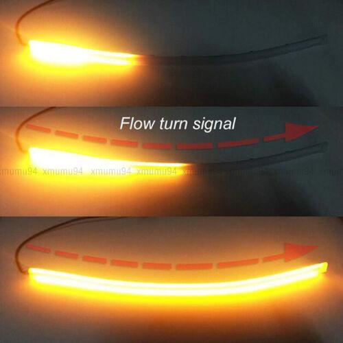 60cm Sequential LED Strip Amber Turn Signal Switchback Red Daytime ...