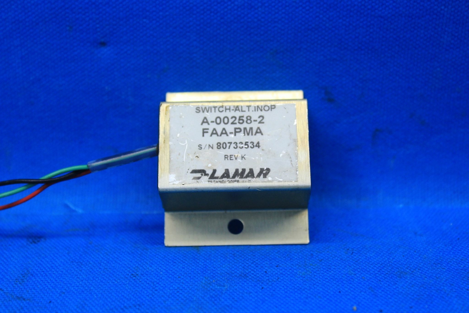 Used Lamar Alternator INOP Switch P/N: A-00258-2 (24623) | eBay