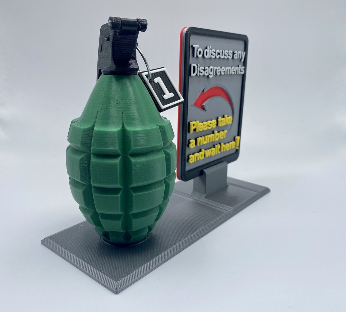 Grenade Complaint Department Sign Complaint Department Take A Number