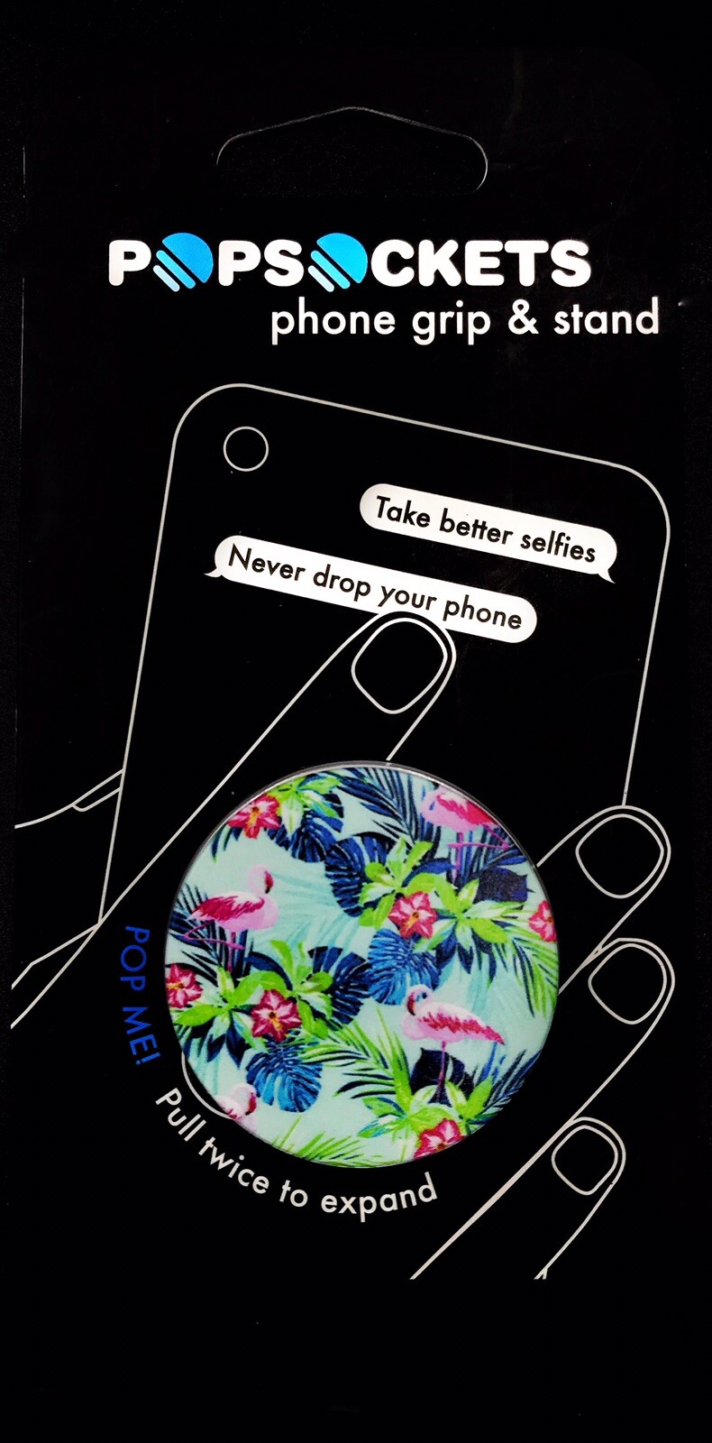 Authentic PopSockets Tropical Flamingos Phone Holder Grip PopSocket Pop ...