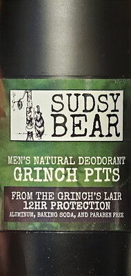 New Sudsy Bear Grinch Pits Deodorant Christmas! 🎄 | eBay