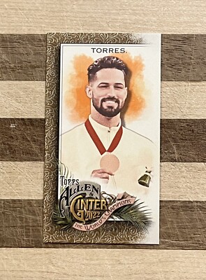 2022 Topps Allen & Ginter Baseball Ariel Torres Gold Border Mini Card ...
