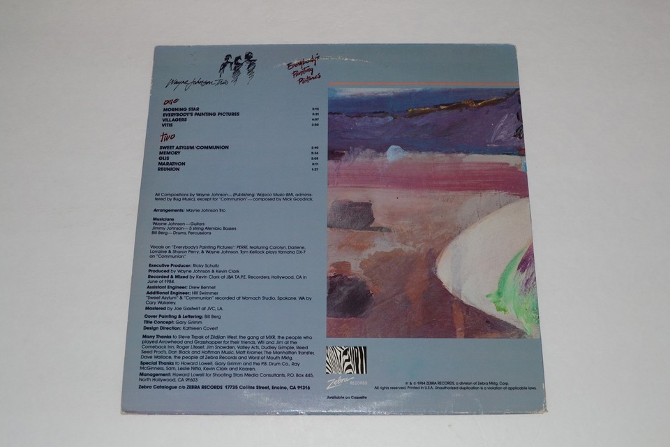 Wayne Johnson Trio - Everybody's Painting Pictures - Zebra Records FAST ...