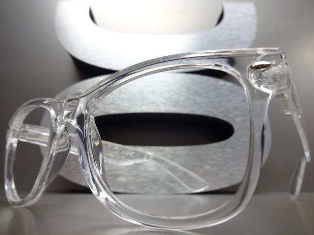 CLASSIC VINTAGE Style Lensless No Lens EYE GLASSES Clear Transparent ...