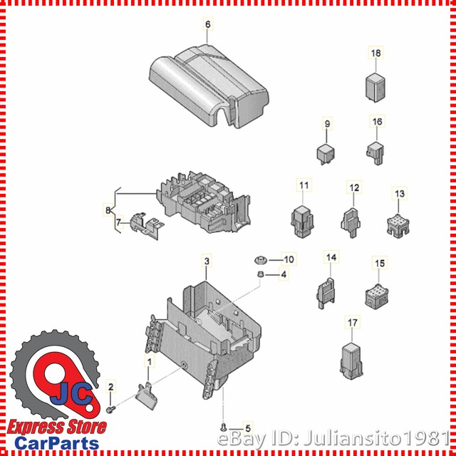 Volkswagen 5C0937629B Genuine OEM Main Fuse for sale online | eBay