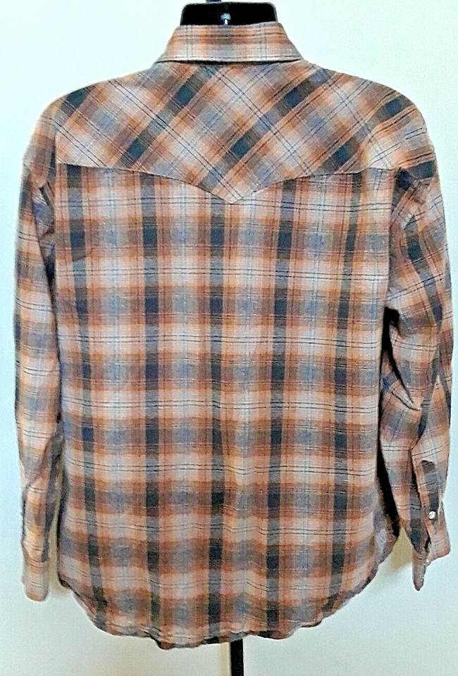 Jesse James Workwear West Coast Choppers Pearl Snap Flannel Work Shirt ...
