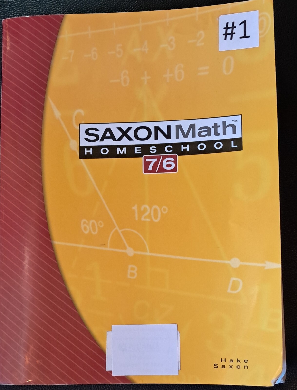 Saxon 7/6 Homeschool Math Textbook - No Writing | eBay