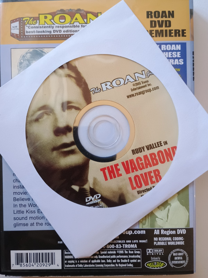 The Vagabond Lover (DVD) Rudy Vallee, Marshall Neilan, Mickey Neilan ...