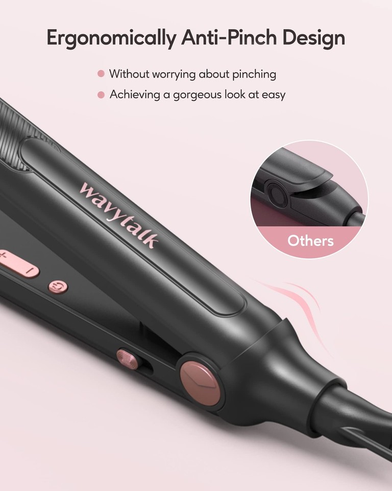 Wavytalk 3/10 Small Flat Iron, Pencil Flat Iron for Short Hair, Pixie ...
