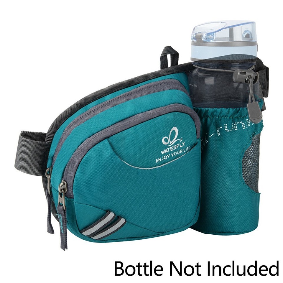 WATERFLY Fanny Pack Waist Bag Unisex with Water Bottle Holder for ...